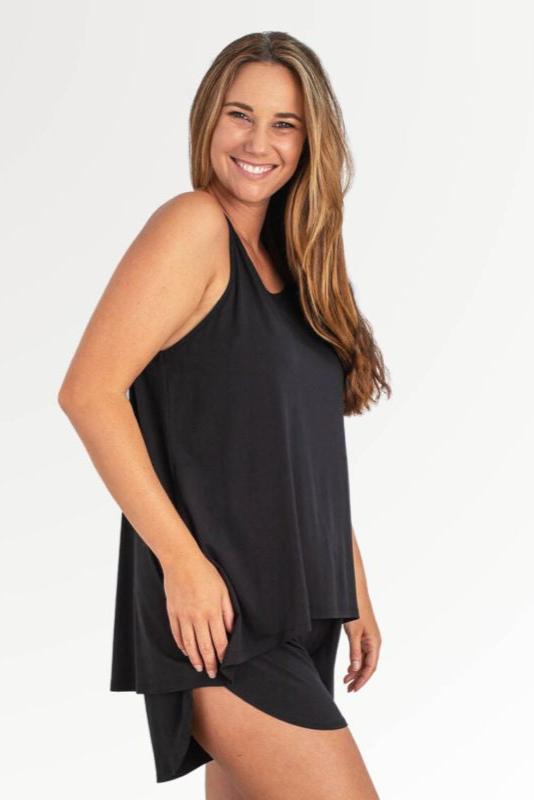 Faceplant Dreams Bamboo Tulip Tank - Black - Point of Origin